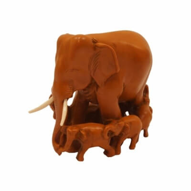 Statuette Resin Elephant Family 16 cm